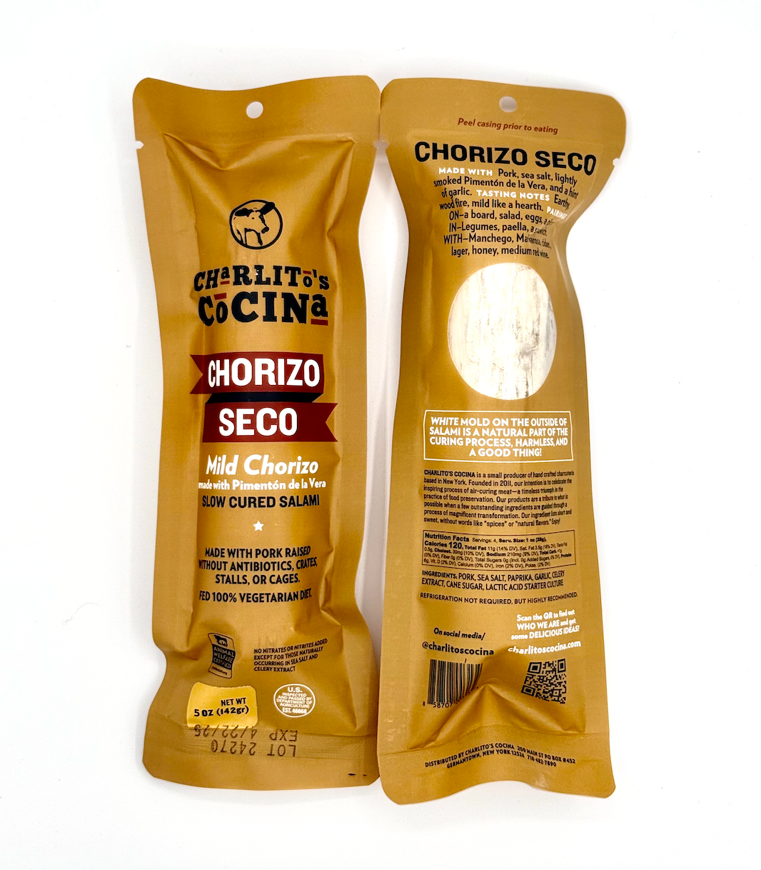 Chorizo Seco — Dry Cured Mild Chorizo – Charlito's Cocina