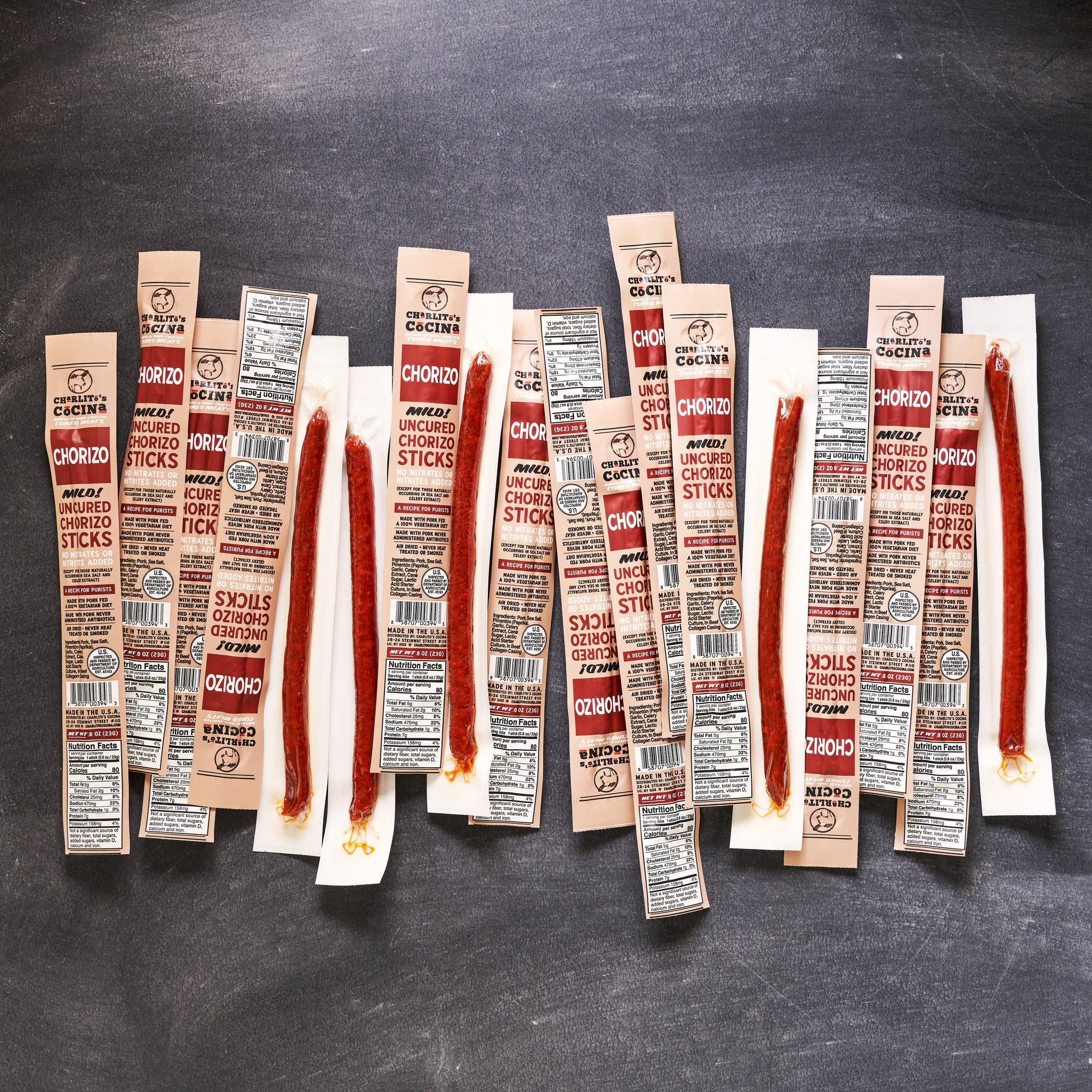 Mild Chorizo Snack Sticks – Charlito's Cocina